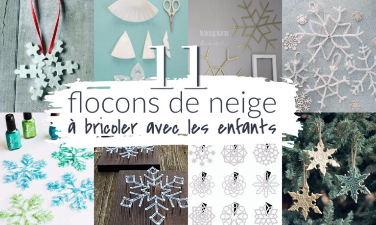 12 flocons de neige à bricoler avec les enfants - Wooloo