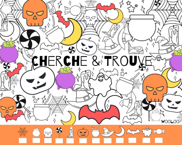 Cherche & trouve à colorier : HALLOWEEN - Wooloo